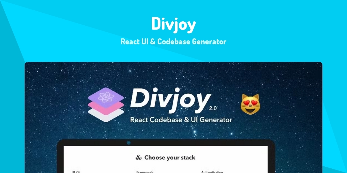 Divjoy React Ui And Codebase Generator Made With Reactjs
